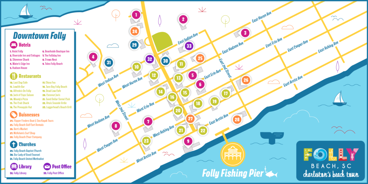 Folly Map and Visitor's Guide | Visit Folly Beach, SC